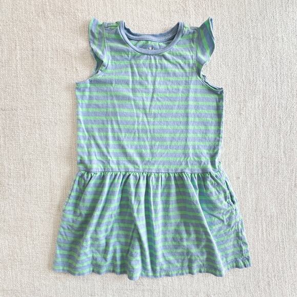 Primary | Dresses | Primary Blue Green Striped Summer Dress | Poshmark
